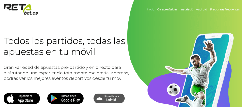 Apuesta a los partidos de fútbol en directo con la app de RETAbet